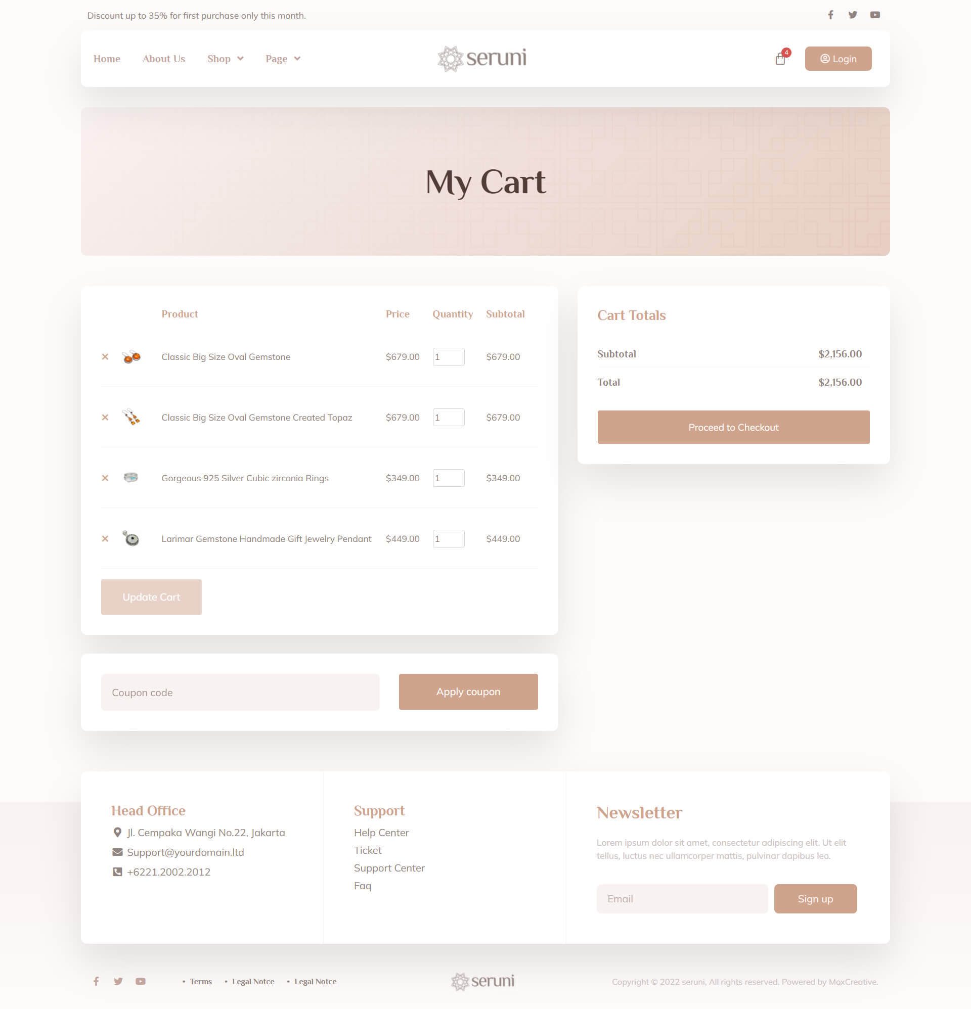 Seruni Jewelry Store Woocommerce Elementor Pro Template Kit By Moxcreative